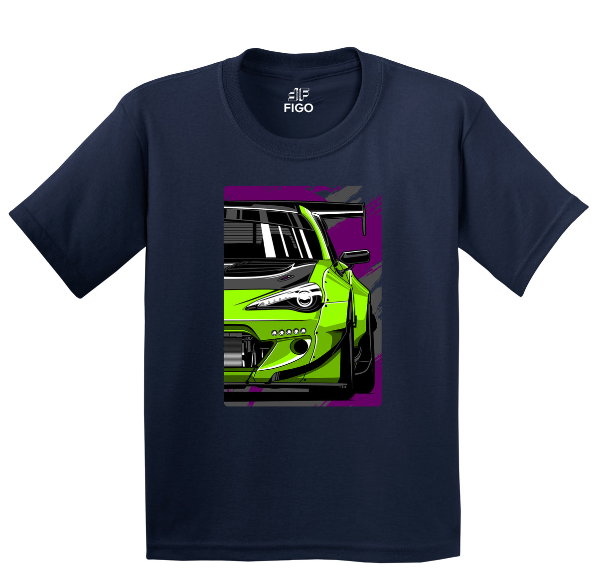 Figo Kids -Navy Green Car T-Shirt – SuperCart.pk